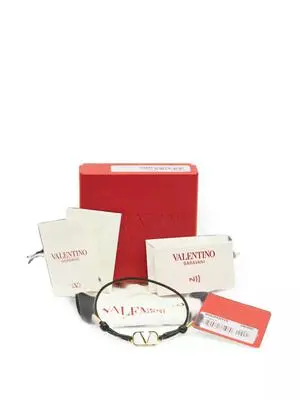 Valentino Garavani Vlogo Leather Bracelet