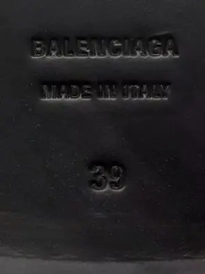 Balenciaga Bb Leather Ankle Boots