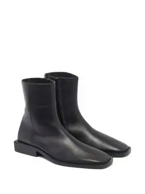 Balenciaga Bb Leather Ankle Boots