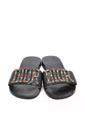Dior Diorevolution Crystal Embellished Logo Slides