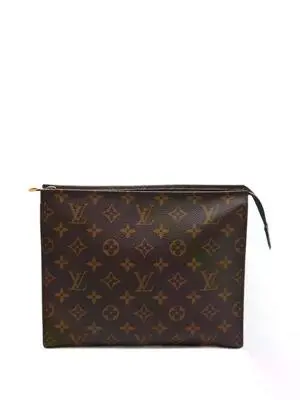 LOUIS VUITTON Medium Pochette Toilette Monogram Clutch Bag