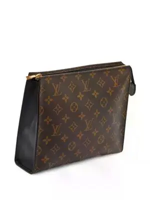 LOUIS VUITTON Medium Pochette Toilette Monogram Clutch Bag