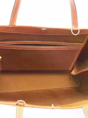 Celine 2012-2026 Small Square Triomphe Coated Canvas Cabas Satchel