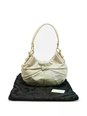 Saint Laurent Leather Pleated Shoulder Bag