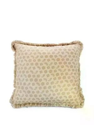 Etro Paisley Fringed Cushion - Neutrals