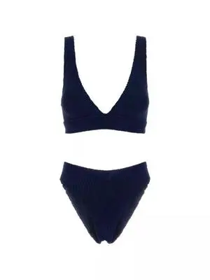 Hunza G Angel Crinkle-effect Bikini - Blue