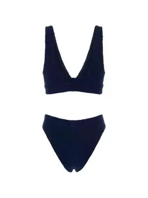 Hunza G Angel Crinkle-effect Bikini - Blue