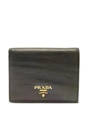 Prada Vitello Move Bi-fold Wallet - Black