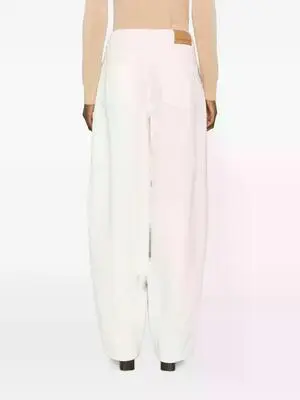 ERMANNO FIRENZE Logo Patch Wide-leg Jeans