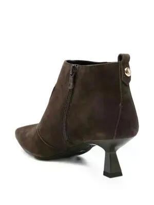 NEROGIARDINI Pointed-toe Suede Ankle Boots
