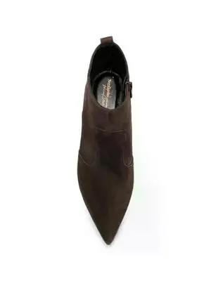 NEROGIARDINI Pointed-toe Suede Ankle Boots