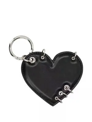 JUSTINE CLENQUET Heart-shaped Pierced Keychain - Black