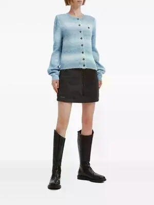 Izzue Gradient-effect Heart-patch Cardigan