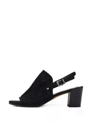 STUART WEITZMAN Perforated Ankle-strap Sandals