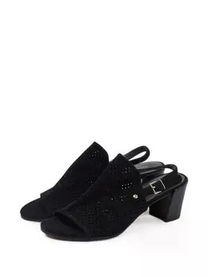 STUART WEITZMAN Perforated Ankle-strap Sandals