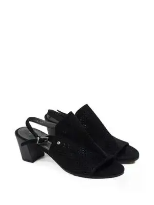 STUART WEITZMAN Perforated Ankle-strap Sandals