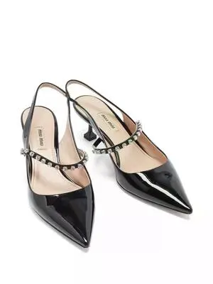 Miu Miu Crystal-embellished Pumps