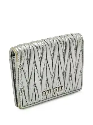 Miu Miu Matelassé Leather Bi-fold Wallet