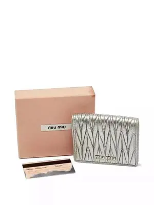 Miu Miu Matelassé Leather Bi-fold Wallet