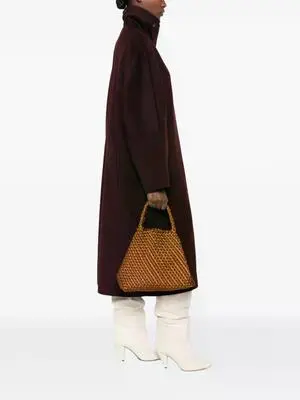 MARREA Woven Stripe Shoulder Bag - Red