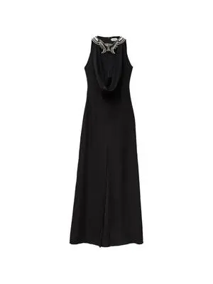 Versace Embroidered Silk Gown