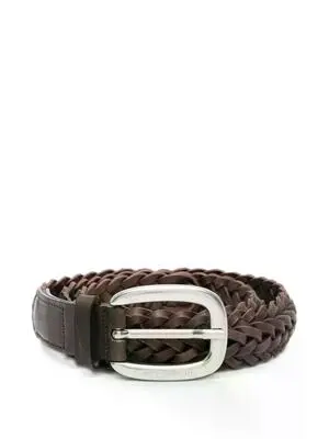 GOLDEN GOOSE Houston Woven Leather Belt