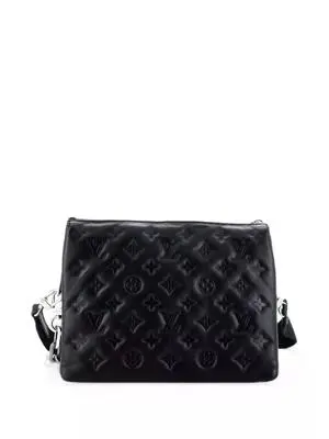 LOUIS VUITTON Coussin Bag Monogram Embossed Lambskin Pm - Black