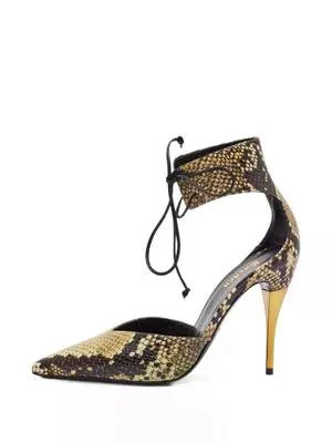 Gucci Priscilla Python-embossed Pumps