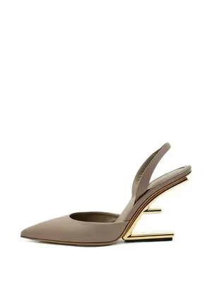 Fendi First Slingback Pumps - Neutrals