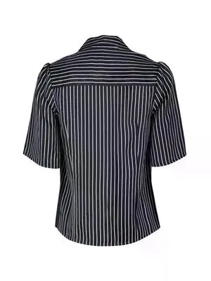 Maria Mcmanus Stripe-print Bell-sleeve Blouse