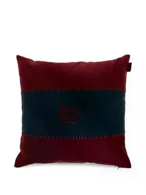 Etro Embroidered Colour-block Pillow - Red