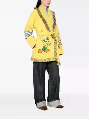 Alanui Tweety Intarsia Cardigan - Yellow
