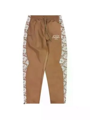 PLEASURES Francesca Lace-panel Track Pants - Brown
