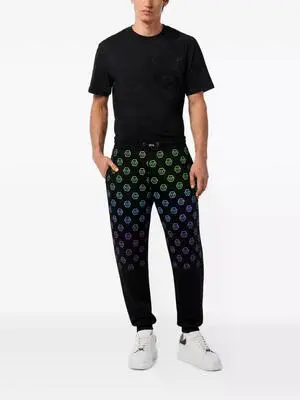 Philipp Plein Jogging Trousers Monogram Degrade - Black