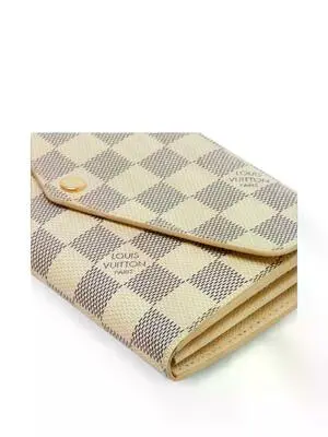 LOUIS VUITTON 2016 Sarah Damier Azur Wallet