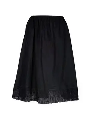 Posse Alfie Lace-trim Midi Skirt
