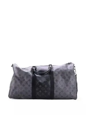 LOUIS VUITTON Keepall Bandouliere Travel Bag - Black