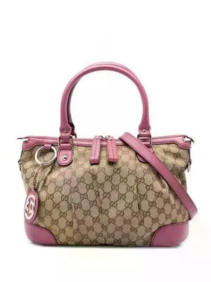 Gucci 2016-2026 Gg Canvas Sukey Satchel - Pink