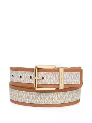 Michael Kors Logo-monogram Reversible Belt - Neutrals