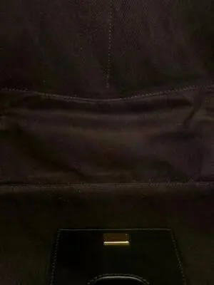 Dolce & Gabbana Leather Striped Box Top Handle Bag Satchel