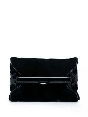 Bottega Veneta 2007 Velvet And Patent Clutch Bag