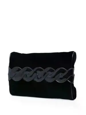 Bottega Veneta 2007 Velvet And Patent Clutch Bag