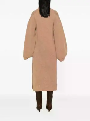 Zimmermann Ribbed Knit Roll Neck Midi Dress