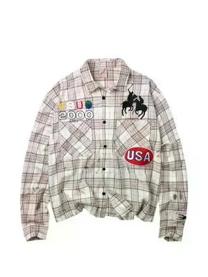 VALE FOREVER Vsu 2000 Checked Flannel Shirt - Brown