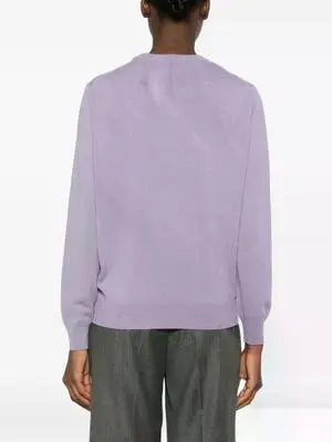 ALLUDE Crew Neck Long Sleeve Sweater