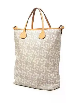 Celine 2008 Horse Carriage Coated Canvas Convertible Tote Satchel
