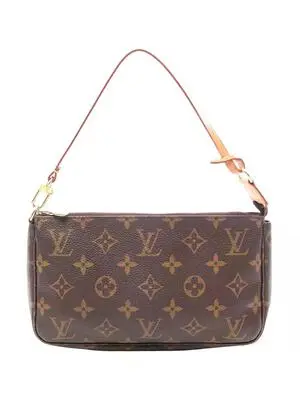 LOUIS VUITTON 1999 Monogram Pochette Accessoires Shoulder Bag - Brown