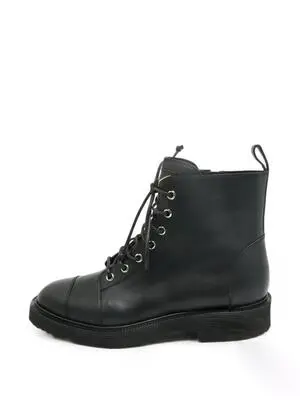 GIUSEPPE ZANOTTI Toluse Lace-up Leather Combat Boots