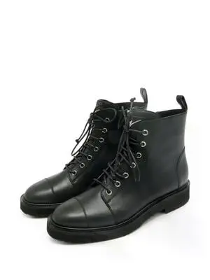 GIUSEPPE ZANOTTI Toluse Lace-up Leather Combat Boots