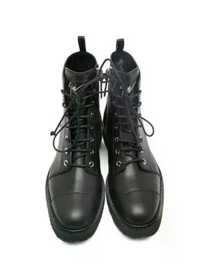 GIUSEPPE ZANOTTI Toluse Lace-up Leather Combat Boots
